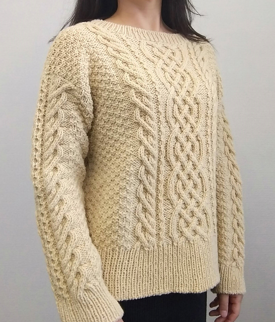 Ravelry: Celtic Aran Sweater pattern by Sanae Nasu (那須 早苗）