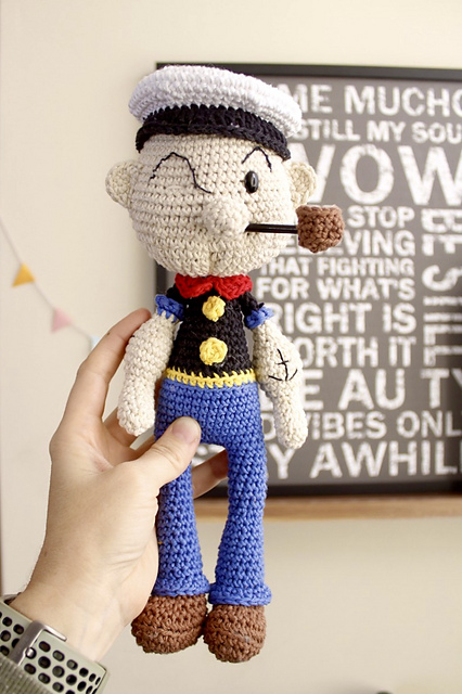 Ravelry: Popeye the sailor man pattern by Monica Schneider