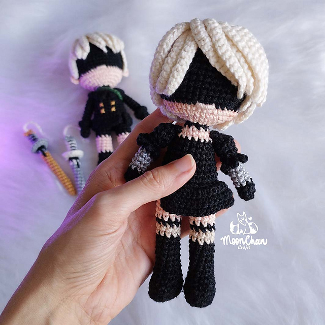 Ravelry: Automata 2B & 9S Amigurumi pattern by Regina Henn