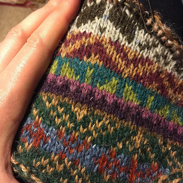Ravelry: moorina's Fairisle Club: Traditional Fair Isle Throw