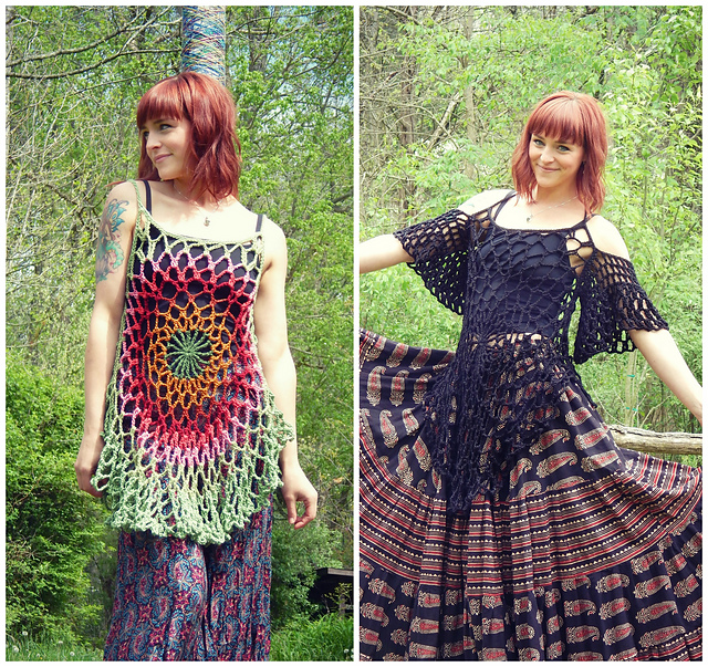 Ravelry: Mandala Top Drop Sleeves & Dress Extension pattern by Regina Weiss
