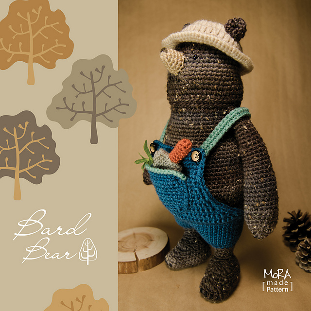 Ravelry: Bard Bear pattern by MoRAmadePattern