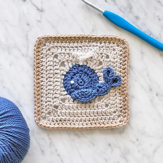 Ravelry: Whale Granny Square pattern by Morgane Yarn