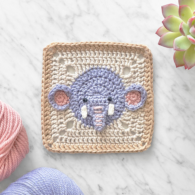 Ravelry: Elephant Granny Square pattern by Morgane Yarn