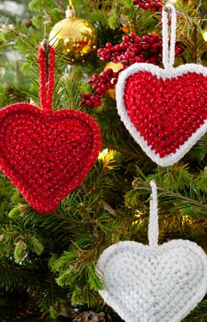 Ravelry: Christmas Love Hearts pattern by Red Heart Design Team