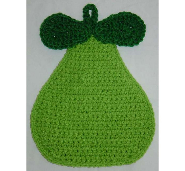 Ravelry: Pear Potholder / Hot Pad pattern by Rhonda Guthrie