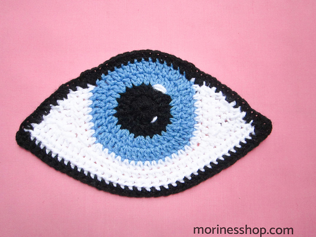 Ravelry: Crochet Eye Applique pattern by Morine's Shop