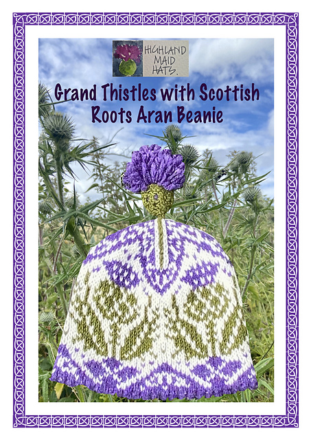 Ravelry: Grand Thistles with Scottish Roots Aran Beanie pattern by ...