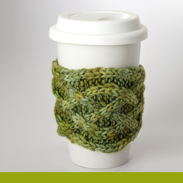 Ravelry: Mug Cozy - Celtic Saxon Braid Cable pattern by Kristen McDonnell