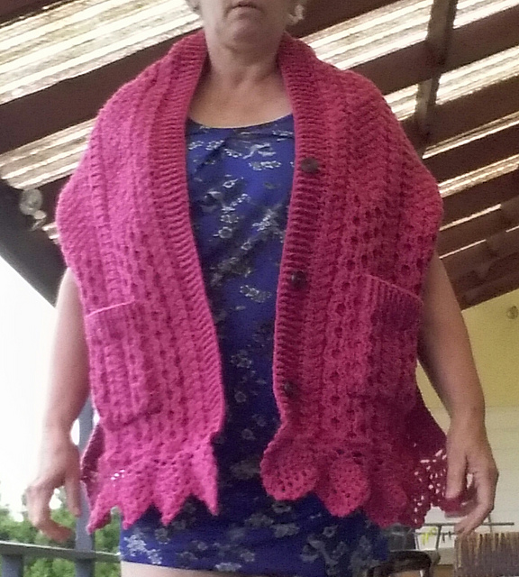 Ravelry: Doolin Delight Sweater Wrap pattern by Bonnie Barker