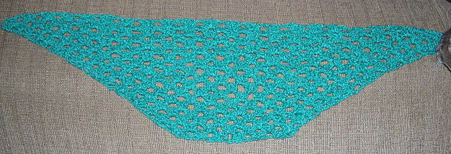 Ravelry: Bottom up shawl w/o point pattern by Stephanie Motley