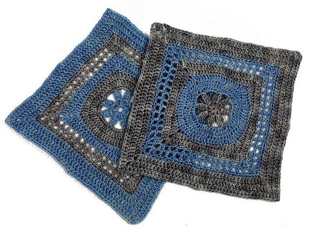 Ravelry: Cameo Flower - 8" square pattern by Melinda Miller