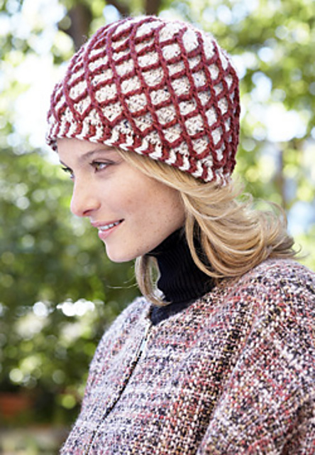 Ravelry: Lattice Hat pattern by Patons