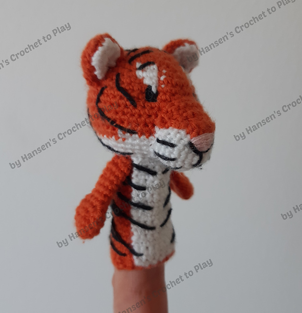 Ravelry: Jaya the Tiger Finger Puppet pattern by Maiken Hansen