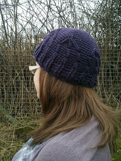 Ravelry: Geometric Beanie Hat pattern by Marta Mitchell Designs