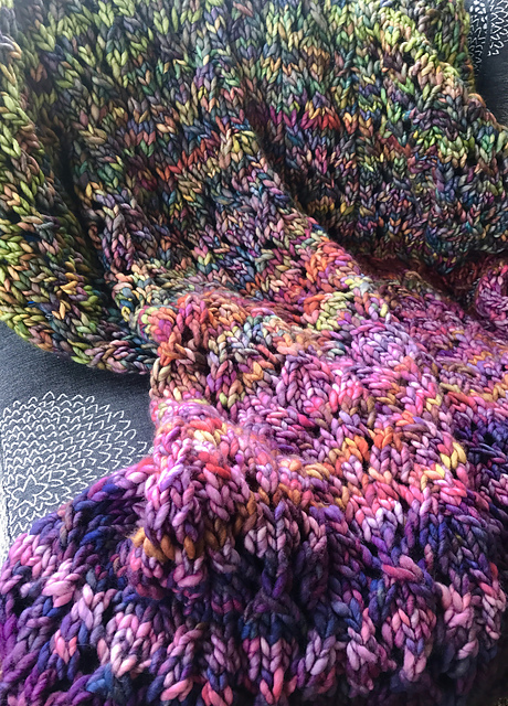 Ravelry: Rainbow Rasta Throw pattern by Susan Melka