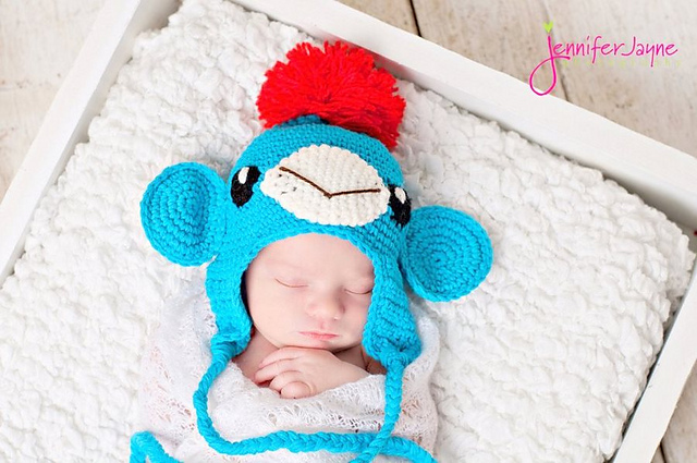 Ravelry: blue monkey hat pattern by jennyandteddy