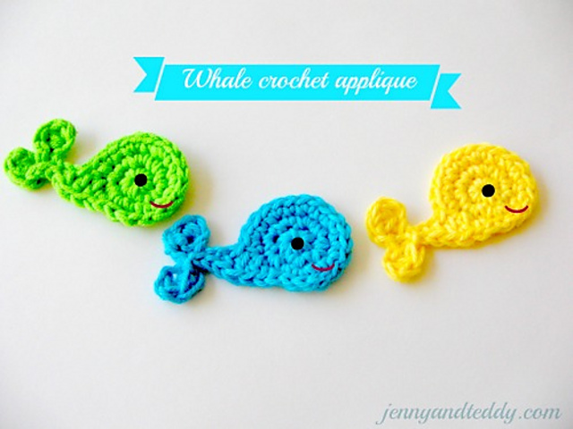Ravelry: Whale Applique pattern by jennyandteddy