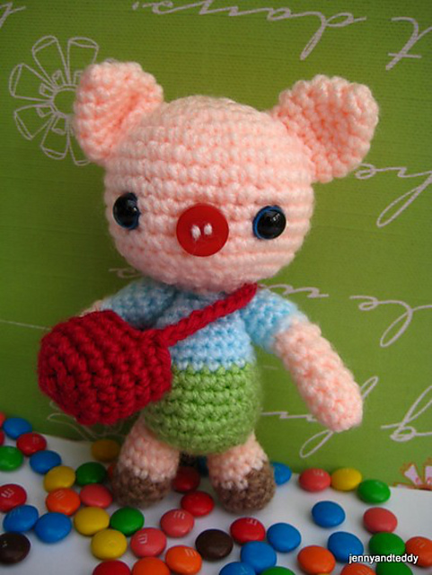 Ravelry: amigurumi baby pig-Willy pattern by jennyandteddy