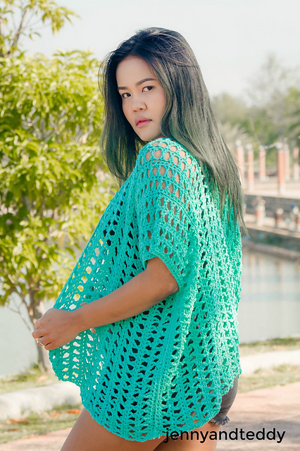 Ravelry: spring time kimono cardigan pattern by jennyandteddy