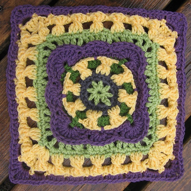 Ravelry: Hands All Around 12" Afghan Block pattern by Margaret MacInnis