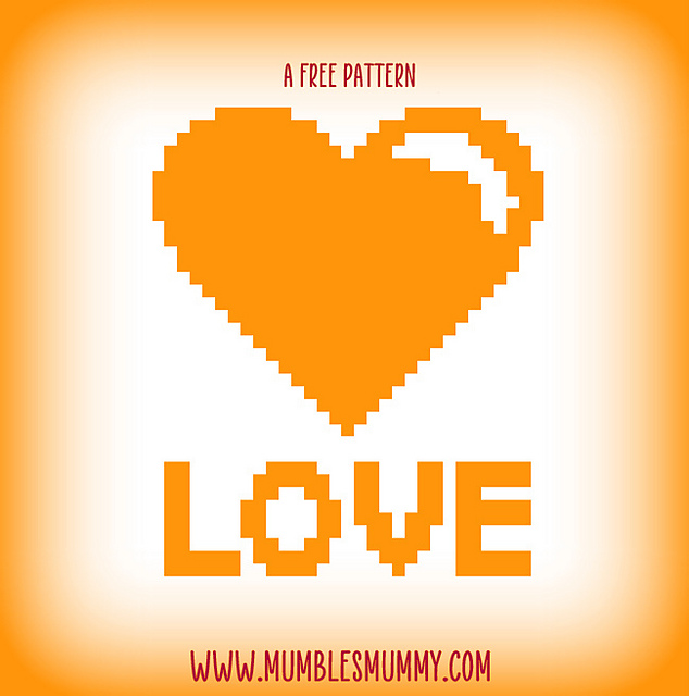 Ravelry: Love Heart c2c Chart pattern by Beth Johnson (MumblesMummy)