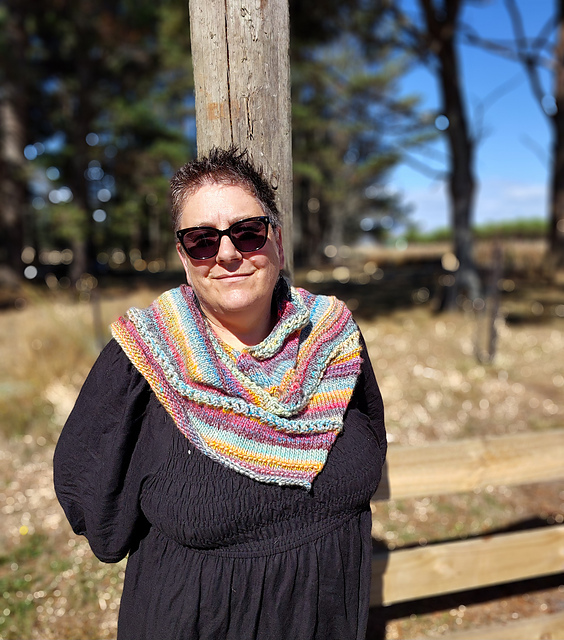 Ravelry: Waterfront Triangular Scarf pattern by Black Robin Designs