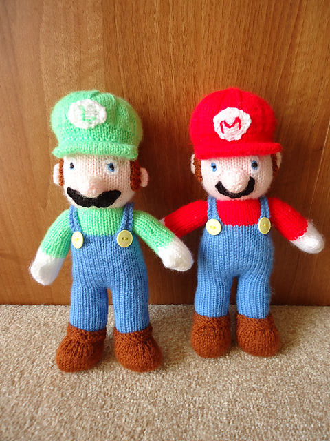 Ravelry: Mario and Luigi pattern by Marie Saunders
