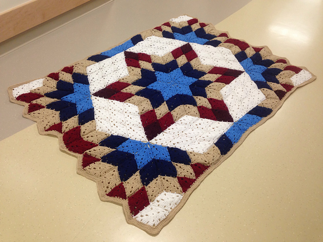 Ravelry: Prairie Star Throw pattern by Marilyn Coleman and Mary Jane Protus
