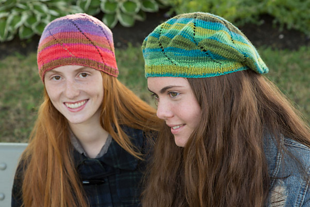 Ravelry: Eyelet Swirl Hats pattern by Meg Myers