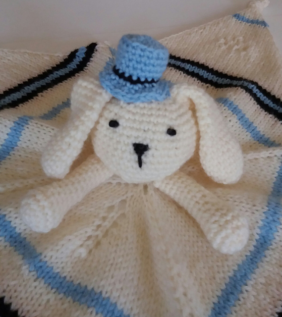 Ravelry: Bunny Boy Security Blanket pattern by Myriam Forneris