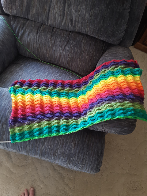 Ravelry: Ripples and rainbows pattern by Mary Dyke