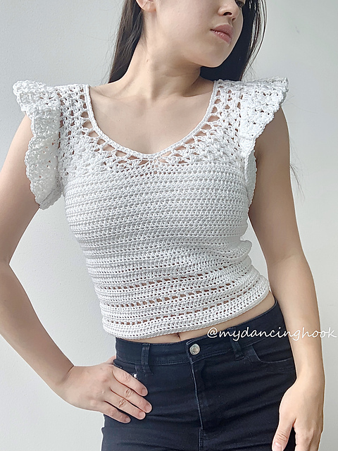 Ravelry: Orlaya Lace Top pattern by Maria Yim