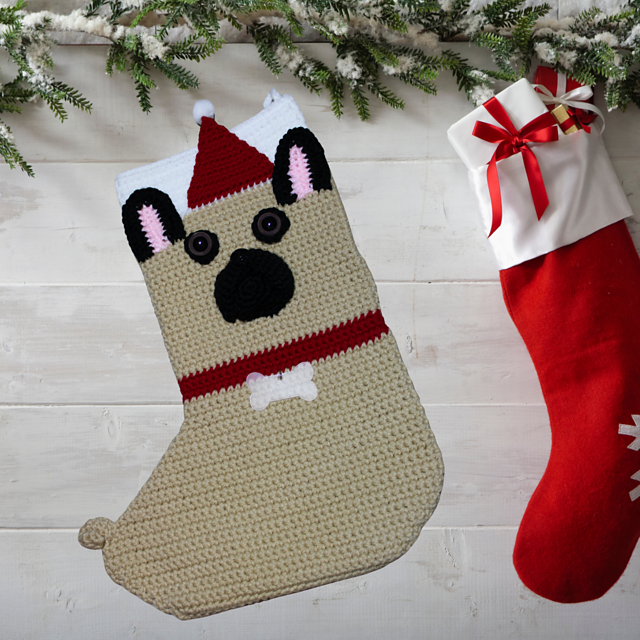 Ravelry: French Bulldog Stocking pattern by Lisa Ferrel