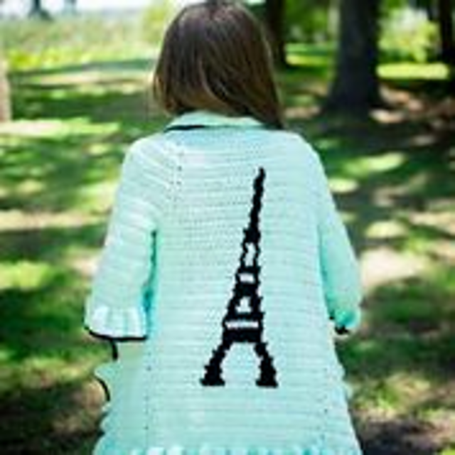 Ravelry: Eiffel Tower Girl's Sweater pattern by Lisa Ferrel