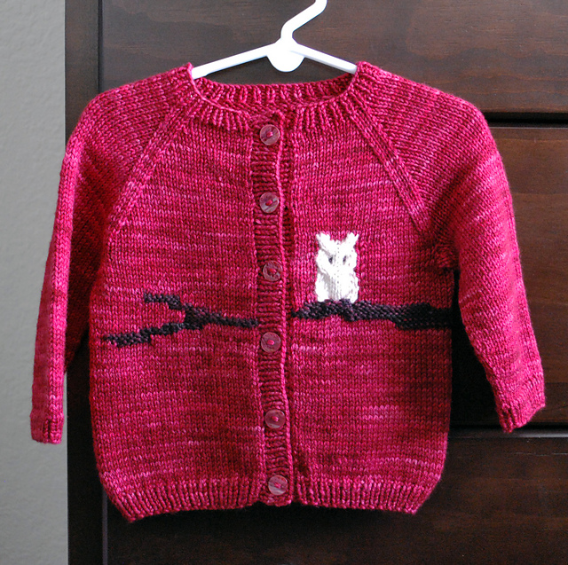 Ravelry: Snowy Owl Cardigan pattern by Elizabeth Suarez