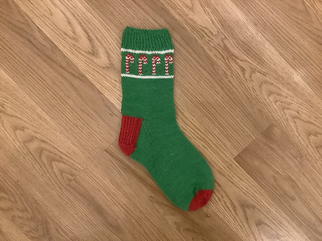 Ravelry: Candy Cane sock top pattern by myrtle knits