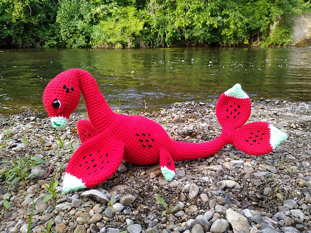 Ravelry: Watermelon Nessie pattern by Meg Nelson