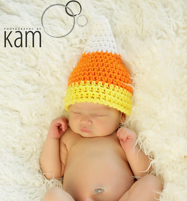 Ravelry: Candy Corn Halloween Hat pattern by Sweet Potato 3