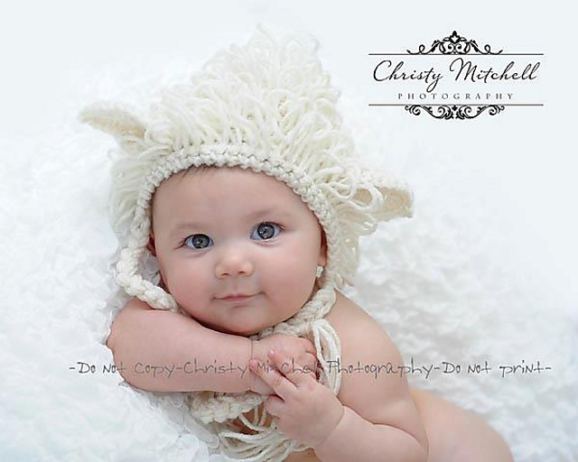 Ravelry: Lamb / Sheep Bonnet pattern by Sweet Potato 3
