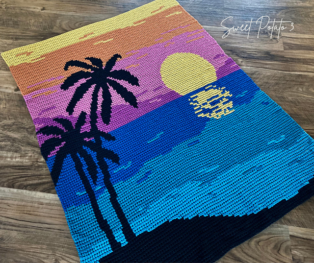 Ravelry: Tropical Sunset Blanket pattern by Sweet Potato 3