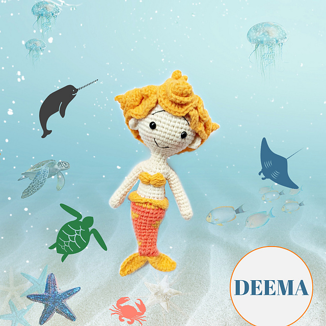 Ravelry: Deema The Girl Mermaid pattern by Tham Pash