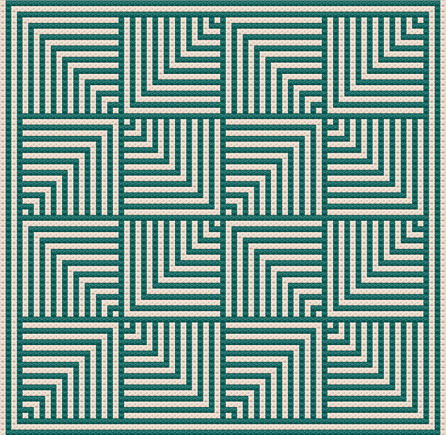 Ravelry: Twisted Squares Pillow pattern by Natalie Caruso