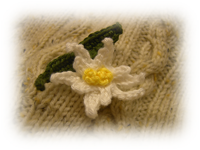 Ravelry: Edelweiss Edelweiß applique Applikation pattern by Petra Kirchmer