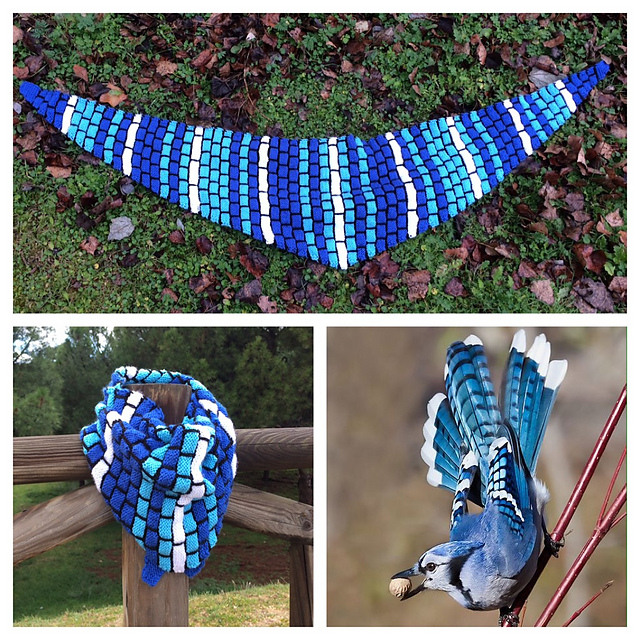 Ravelry: Tribute Shawl: Blue Jay pattern by NadiaKnits