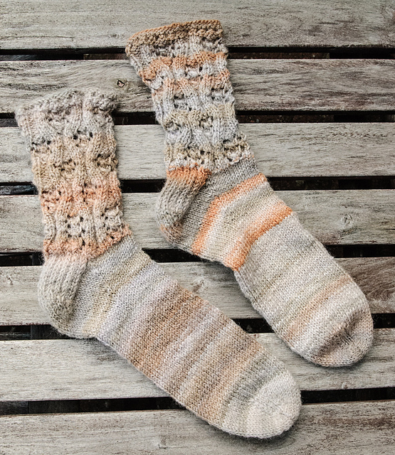 Ravelry: Eyelet Socks pattern by Carol Huebscher Rhoades