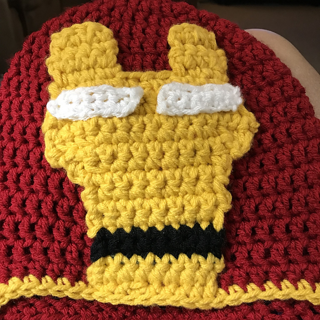 Ravelry: Iron Man Face Mask pattern by Julia Kim Werts