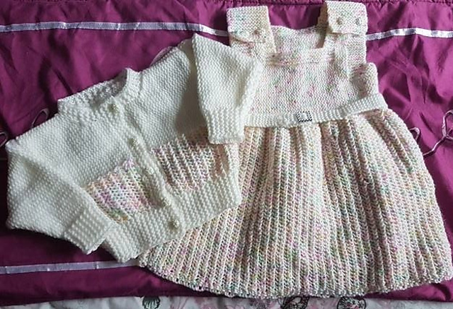 Ravelry: Knitted Dress and Cardigan pattern by denise mosley