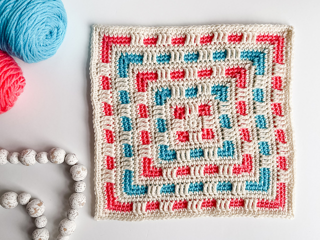 Ravelry: Ribbon Mosaic Square pattern by Tonya Bush