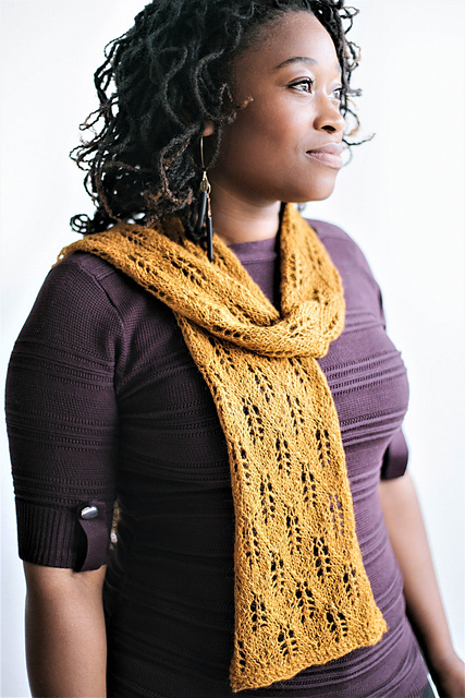 Ravelry: Leaf Lace Scarf pattern by Michelle Mattingly